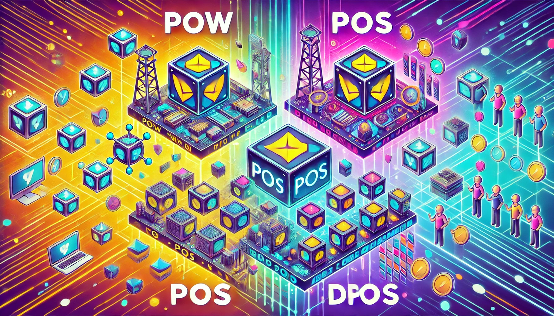 Tìm hiểu về các cơ chế đồng thuận Blockchain: PoW, PoS, và DPoS